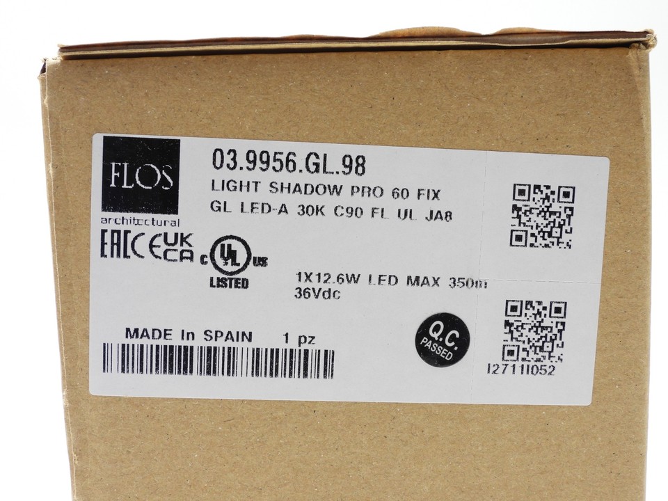 Flos 03.9956.GL.98 Light Shadow Pro 60 Fix GL LED-A 30K 12.6W 36VDC | eBay