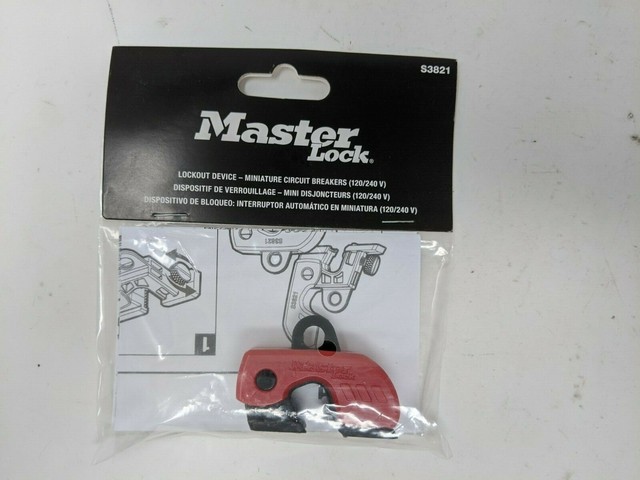 Master Lock S3821 Circuit Breaker Lockout Tie Bar for sale online | eBay