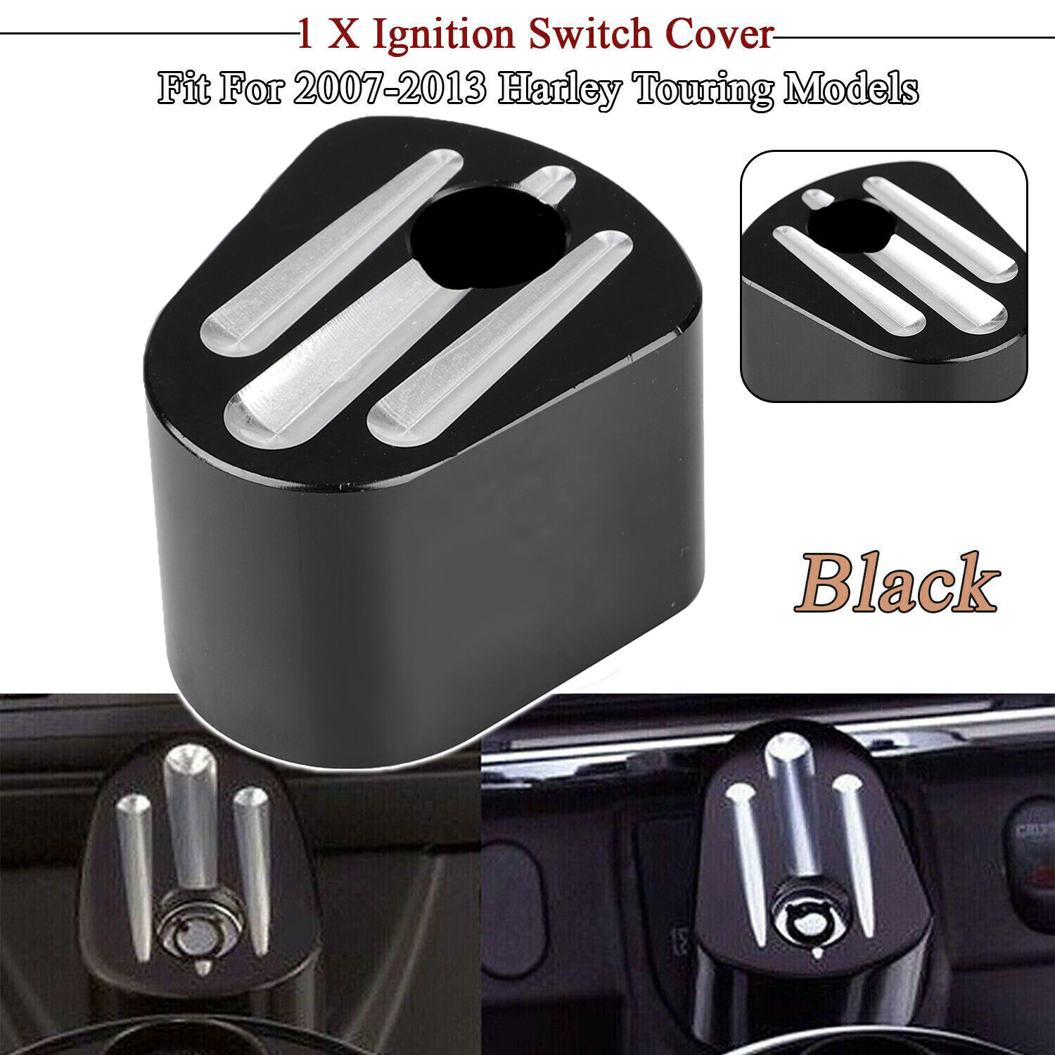 Motorcycle Ignition Switch Cover For Harley Road Electra Street Glide ...