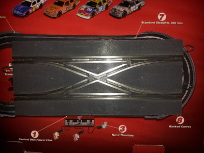 Pre owned SCX digital Changeover Crossover 360mm Straight Track | eBay