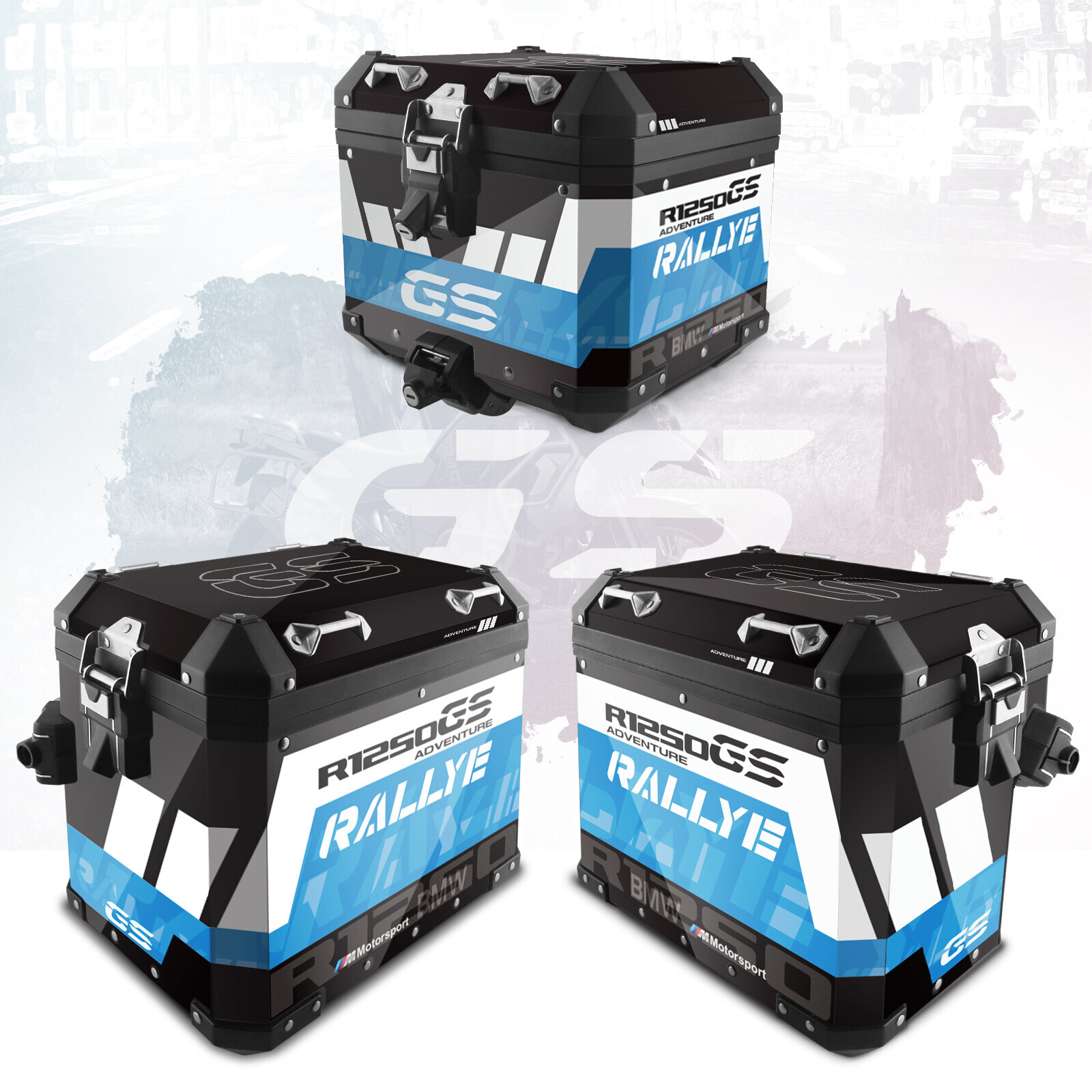 For 2019-2024 BMW R1250GS ADV Rallye Tail Side Box Protector Cover ...