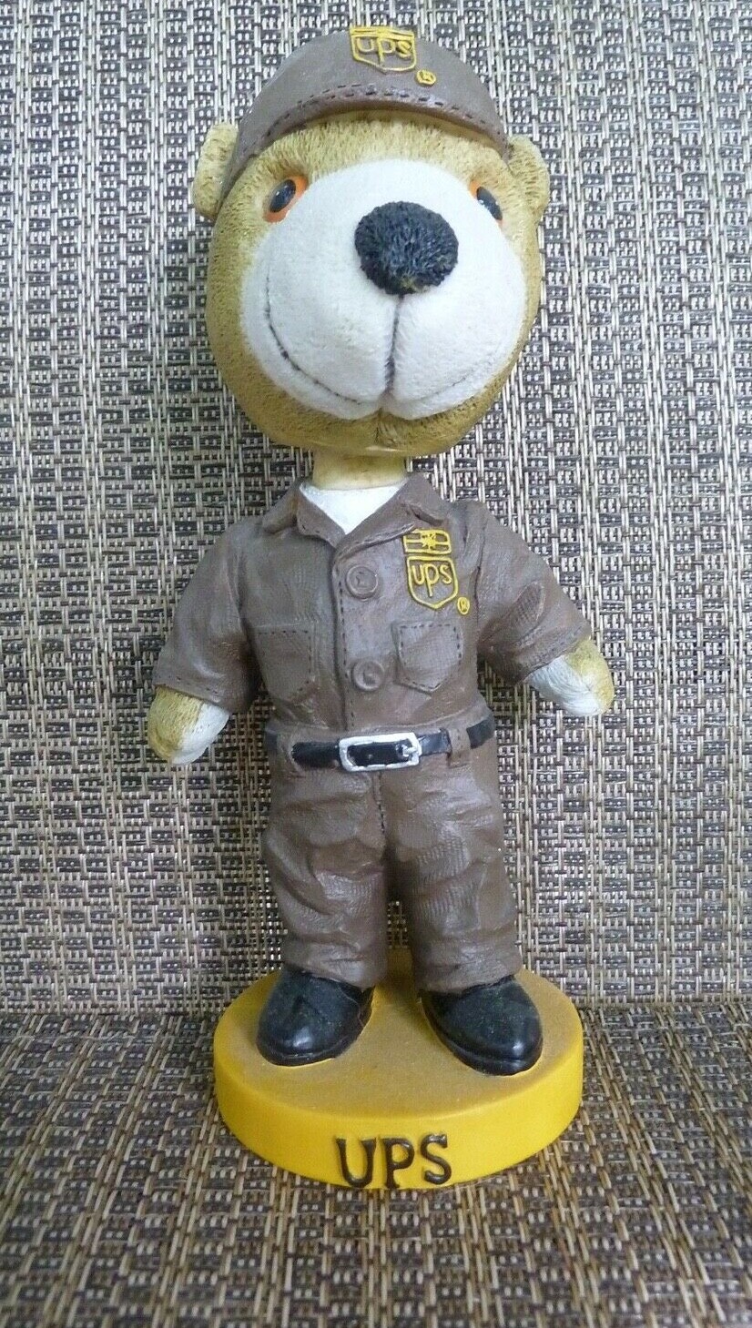 United Parcel Service UPS Bear Bobblehead Nodder Mascot Collectible ...