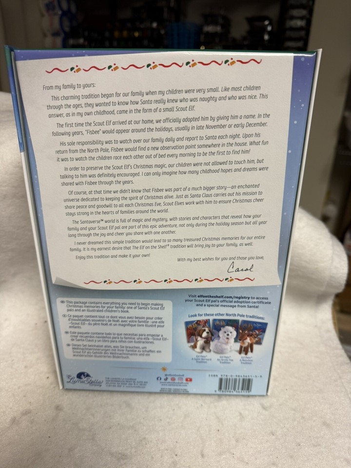 The Elf on the Shelf A Christmas Tradition with Book Dark Skin Girl ...