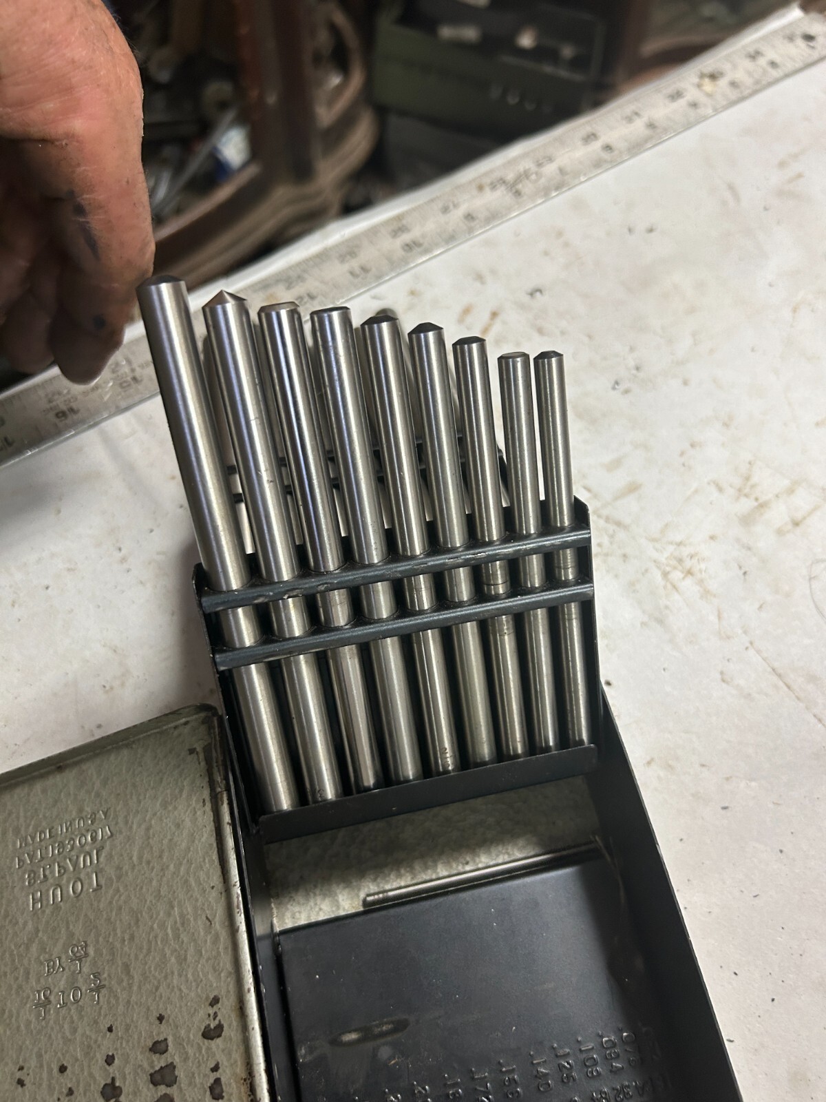 MACHINIST StgC TOOL LATHE MILL Machinist Drill Index with Drill Blanks ...