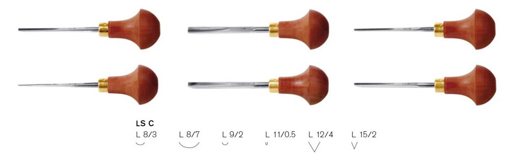 Pfeil Individual Lino Chisel - #15 sweep - V 45DEG - 2mm | eBay