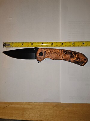 KN18 Orange Autumn Leaves Wilderness Assisted Opening Pocketknife | eBay