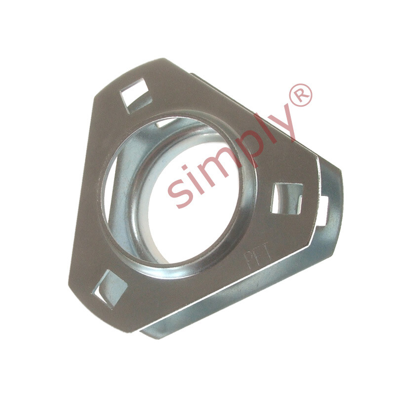 PFT206 1 Set of Pressed Steel 3 Bolt Triangle Flange Housing for 206 ...