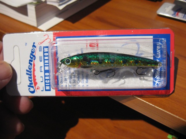 Challenger Micro Minnow in Color Green Phantom for Trout/crappie ...