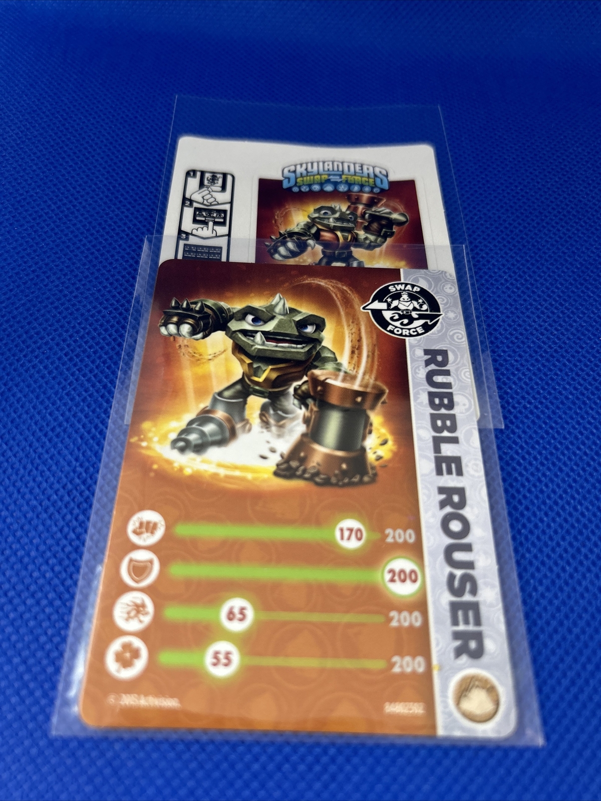 RUBBLE ROUSER Skylanders Swap Force Trading card and sticker Activision ...