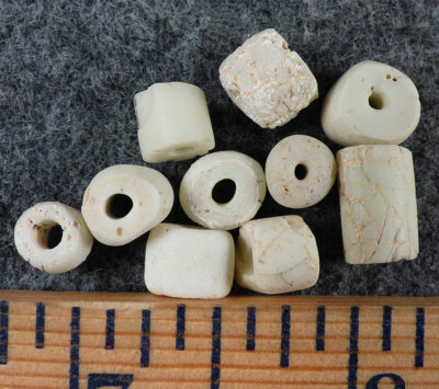 (10) Site Excavated Cherokee Indian Stone Trade Beads Pre-1600 Ancient ...