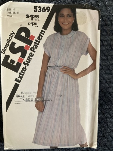 Simplicity ESP Pattern #5369 Miss Dress Sz 10-12-14 Uncut | eBay