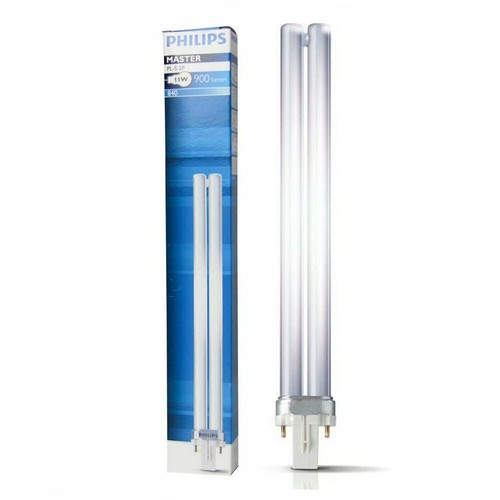 PHILIPS 11w 2 pin G23 CFL Lamp 840 Cool White 4000K PLS / BIAX S / LYNX ...