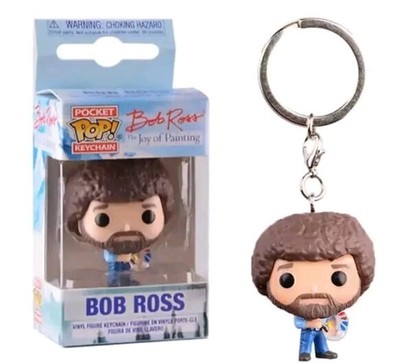 POCKET POP! KEYCHAIN BOB ROSS THE JOY OF PAINTING PORTACHIAVI VINYL ...