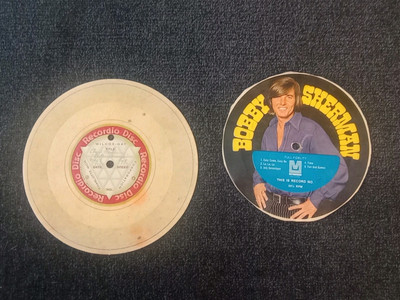 cardboard record from a cerial box and a home recorded disc | eBay
