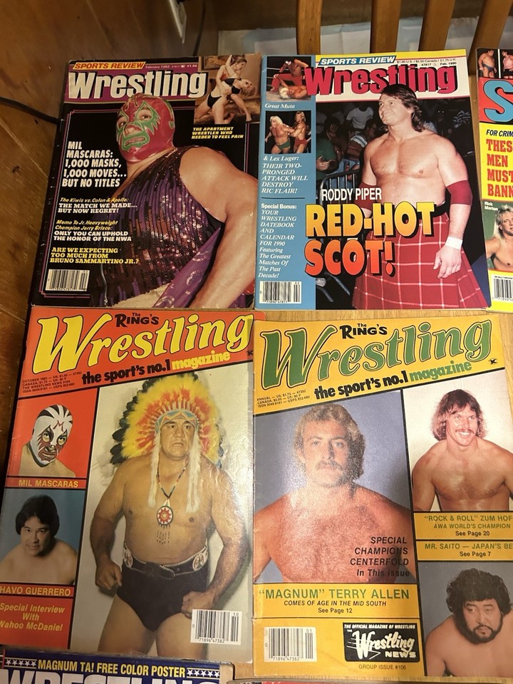 Lot Of 21 Vintage 1980’s-90’s Wrestling Magazines WWF NWA AWA | eBay