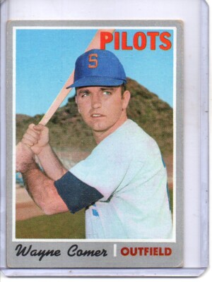 1970 TOPPS #323 WAYNE COMER SEATTLE PILOTS* | eBay