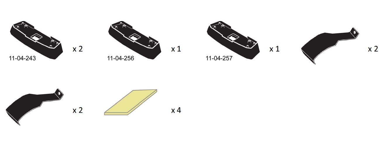 Honda Jazz,Aug 08-Jun 14 Whispbar/Prorack Vehicle Fitting Kit,WHISPBAR ...