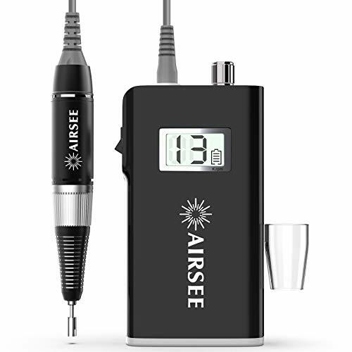 AIRSEE Rechargeable 30000RPM Electric Nail Drill Professional Assorted ...