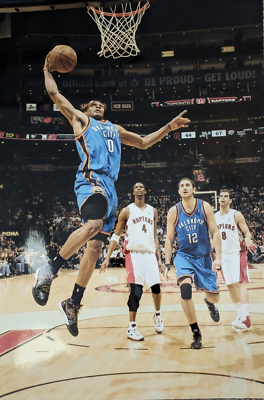 Wallpaper Russell Westbrook Screaming Russell Westbrook Nba Art