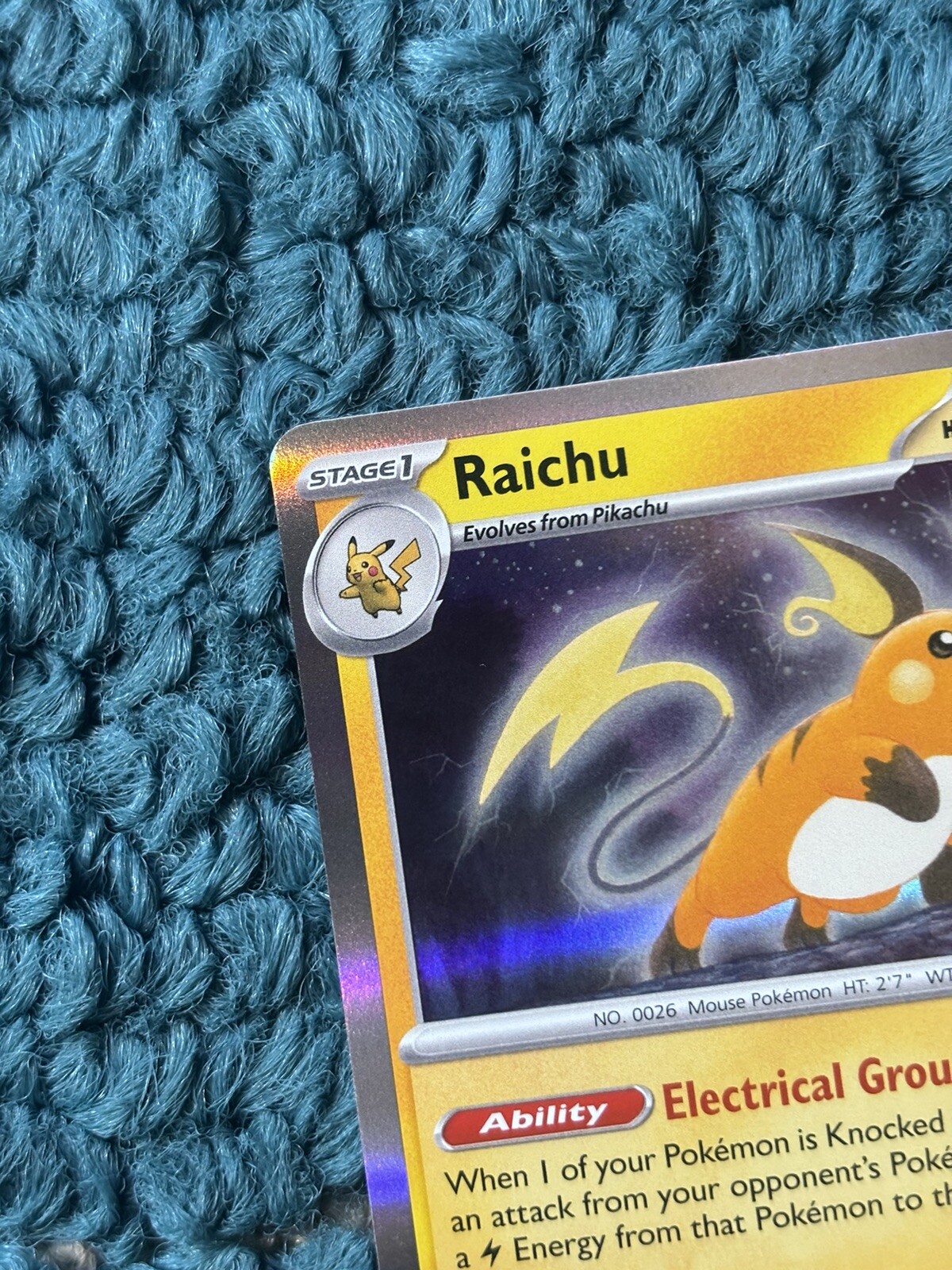 RAICHU 026/165 Scarlet & Violet 151 Set - HOLO RARE Pokémon Card - NM ...