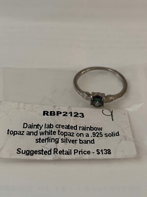 RBP 2123 Rainbow Topaz .925 Sterling Silver Size 9 Ring NICE | eBay