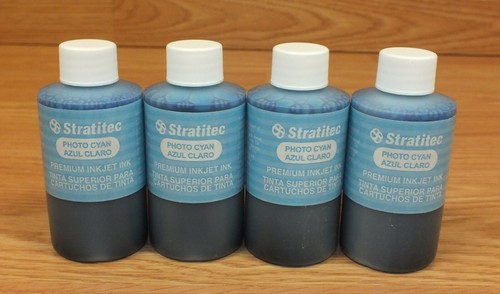 Lot of 5 Genuine Stratitec 85ml 2.8fl oz Photo Cyan Premium Inkjet Ink ...
