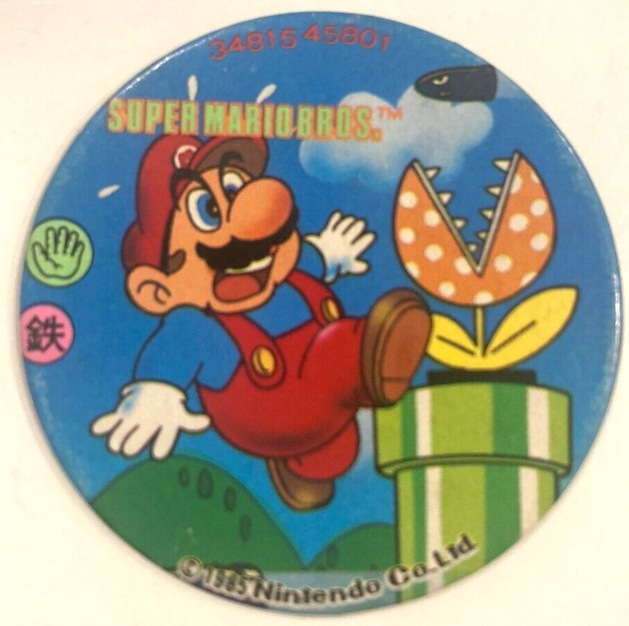 Super Mario Nintendo Official Menko Card Famicom 1985 Vintage Japanese ...