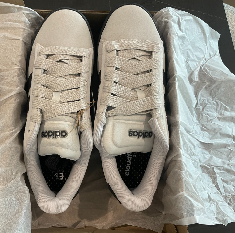 Adidas Grand Court Alpha (IH1287) Shoes Suede Grey Men's Size 9.5 New ...