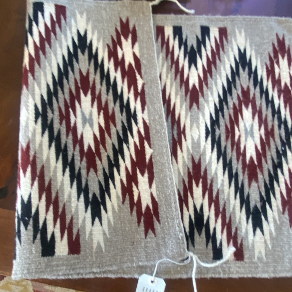Authentic Navajo Weaving With Artist name-Decent Bellingham eye dazzler ...