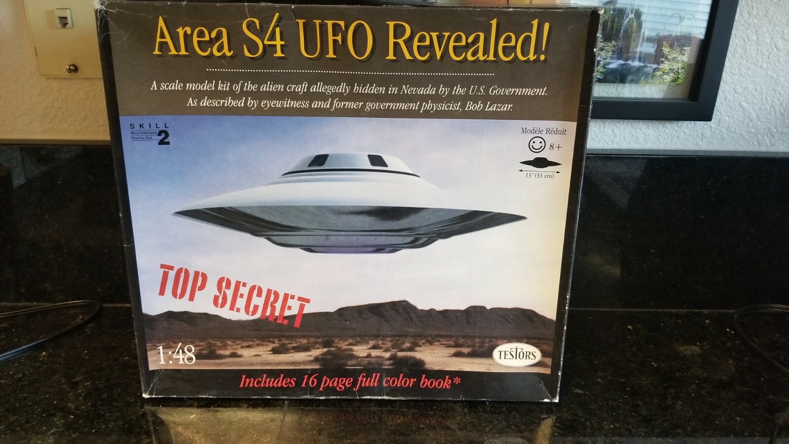 OLDER TESTORS AREA S4 UFO REVEALED SHIP 1/48 SCALE SPACE MODEL KIT | eBay