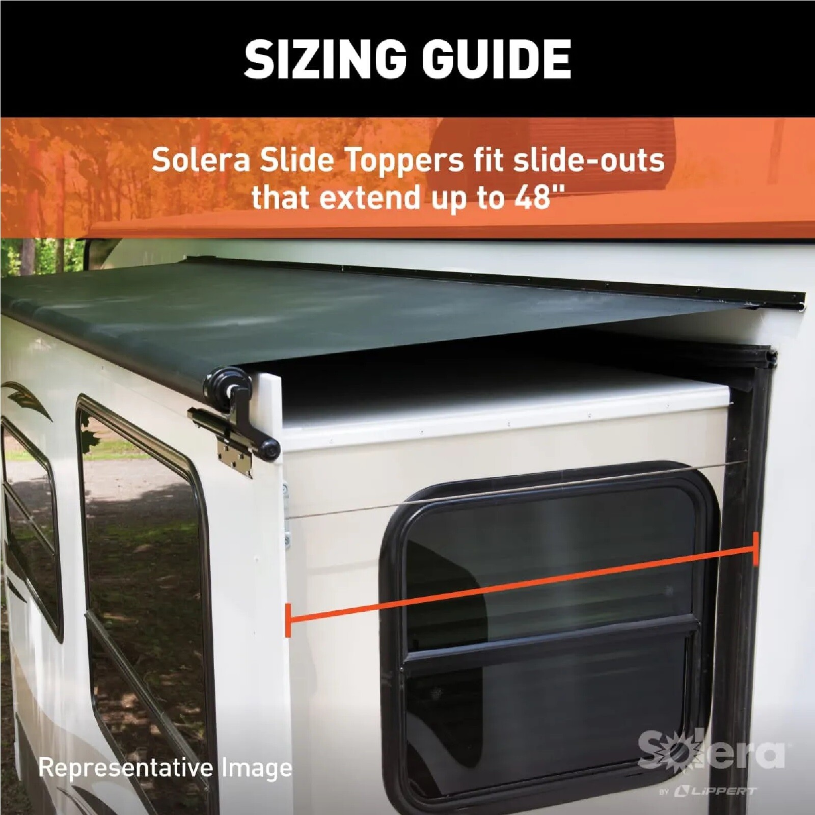 LIPPERT Solera 5000 Series 6'6" Slide Topper Awning for RV | eBay