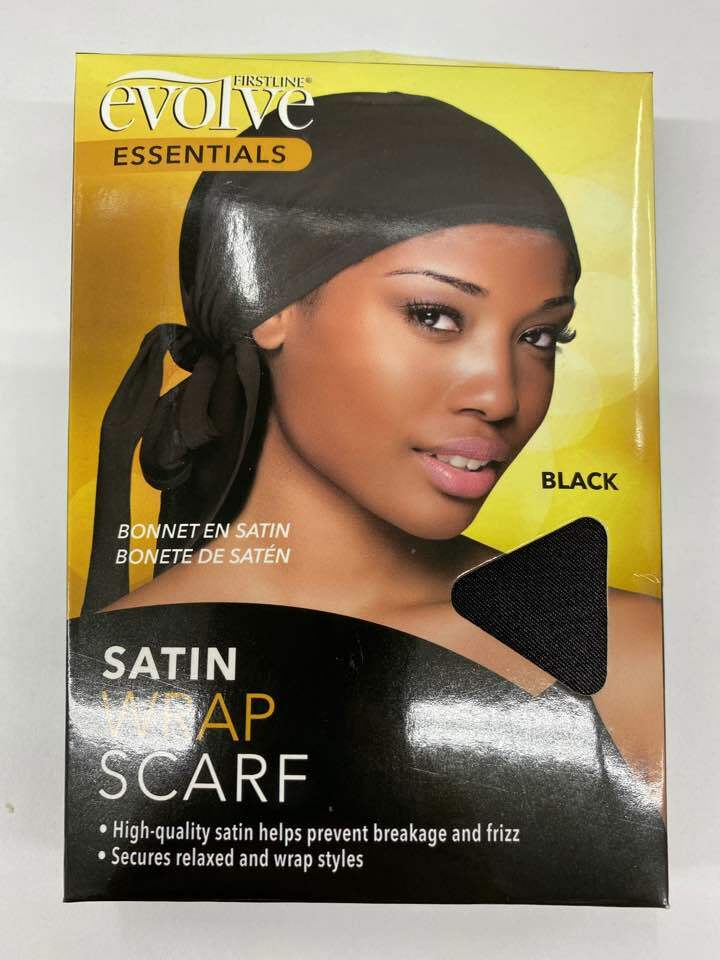 Firstline Evolve Essentials Satin Wrap Scarf Black color with Free Shipping!! | eBay