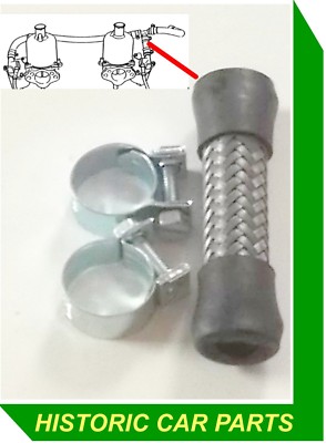 MGB MGBGT 1.8litre 1965-72 - 2½" (T Piece to Carb) FUEL PIPE & CLIPS on ...