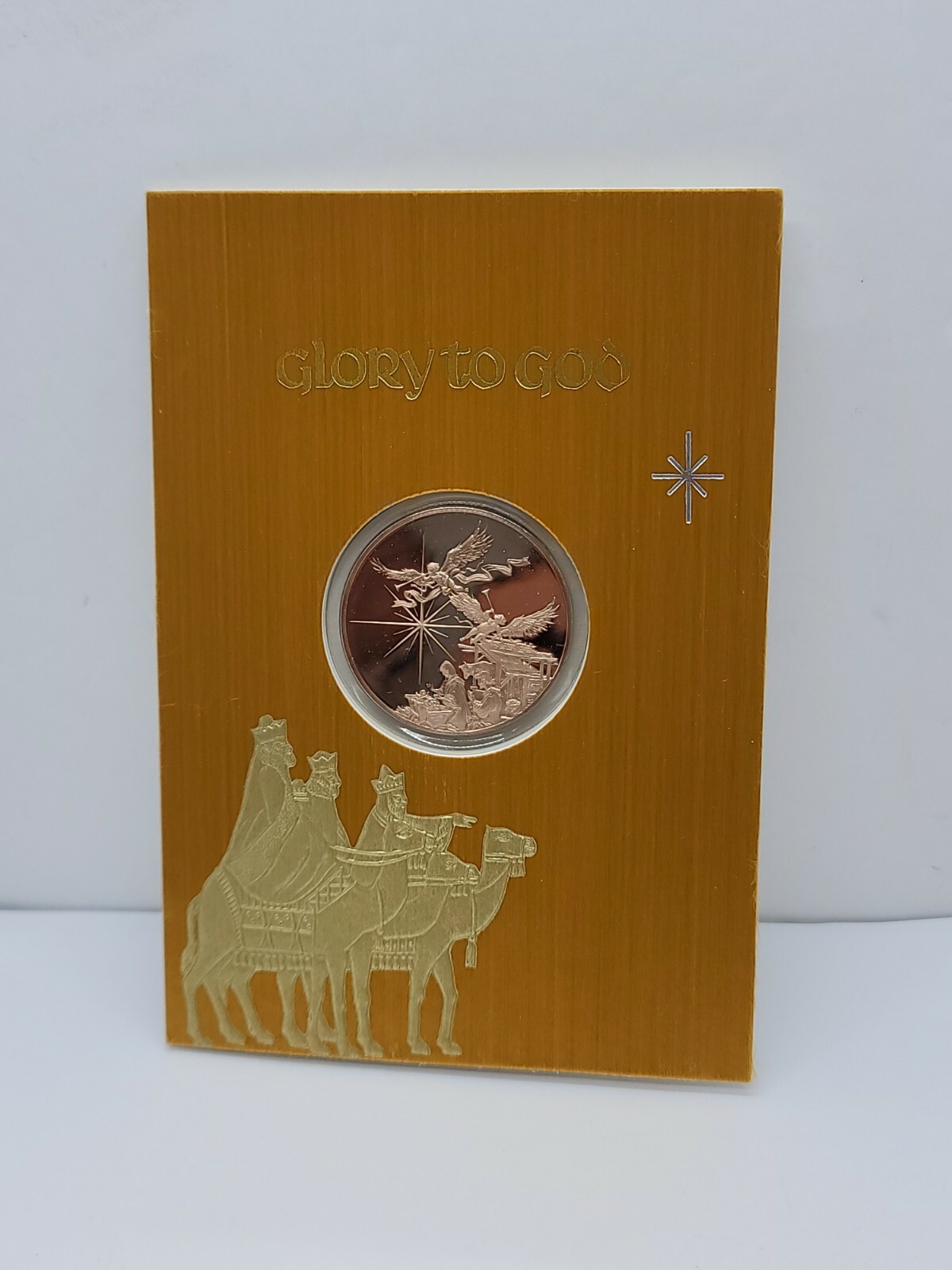 1973 Franklin Mint Medal Nativity Greeting Card, Ernest Schroeder | eBay