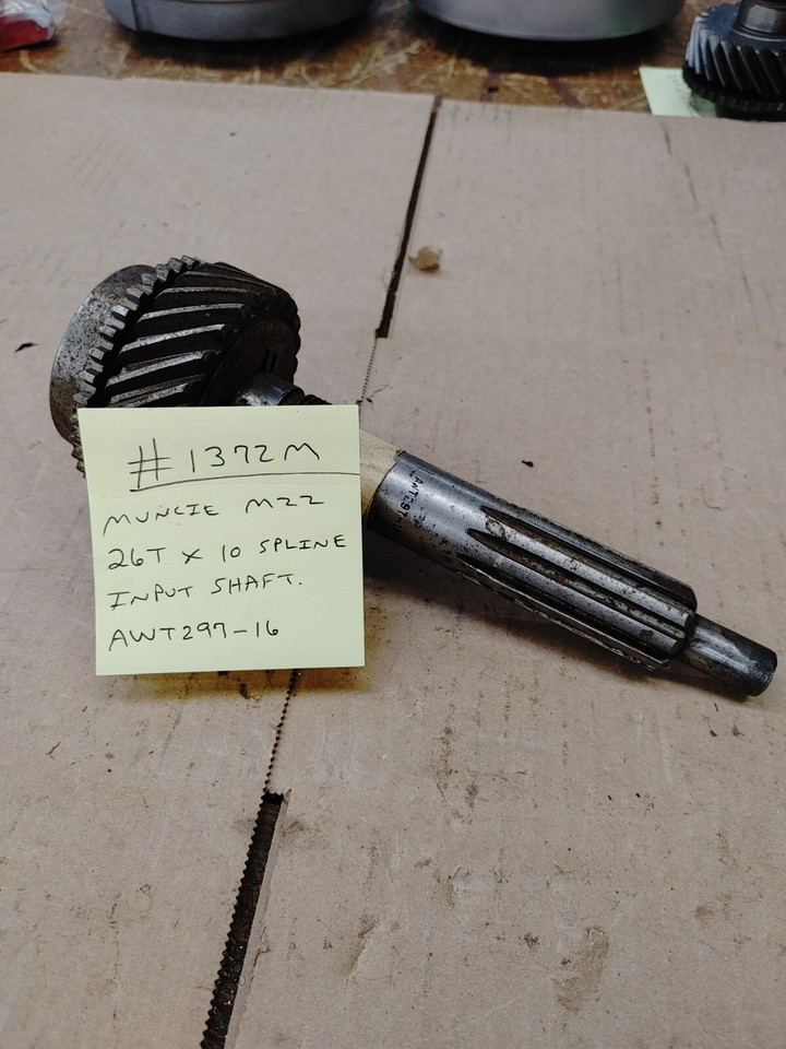 1966-1969 GM Muncie M22 Input Shaft 26 Teeth 10 Splines - Close Ratio ...