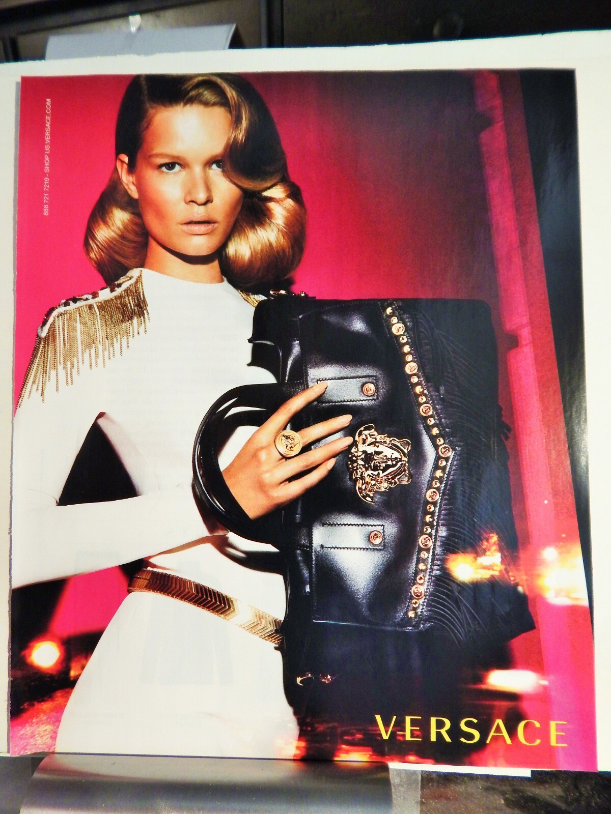 VERSACE FINE FASHIONS ORIG VTG 2014 ADVERTISEMENT | eBay