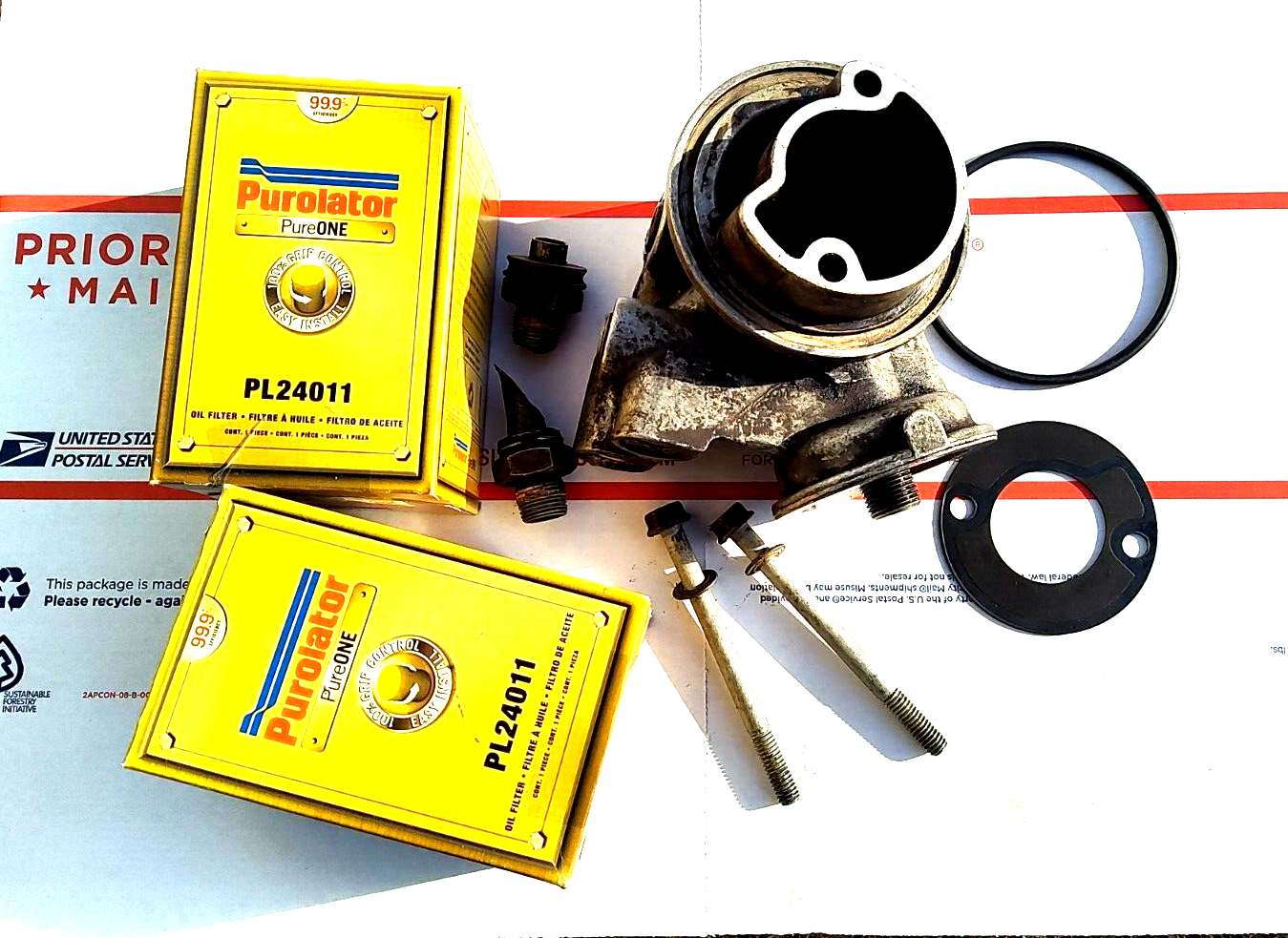 Chevy GMC Truck 5.7 350 TBI Oil Filter Adapter K1500 K 2500 K3500 ...