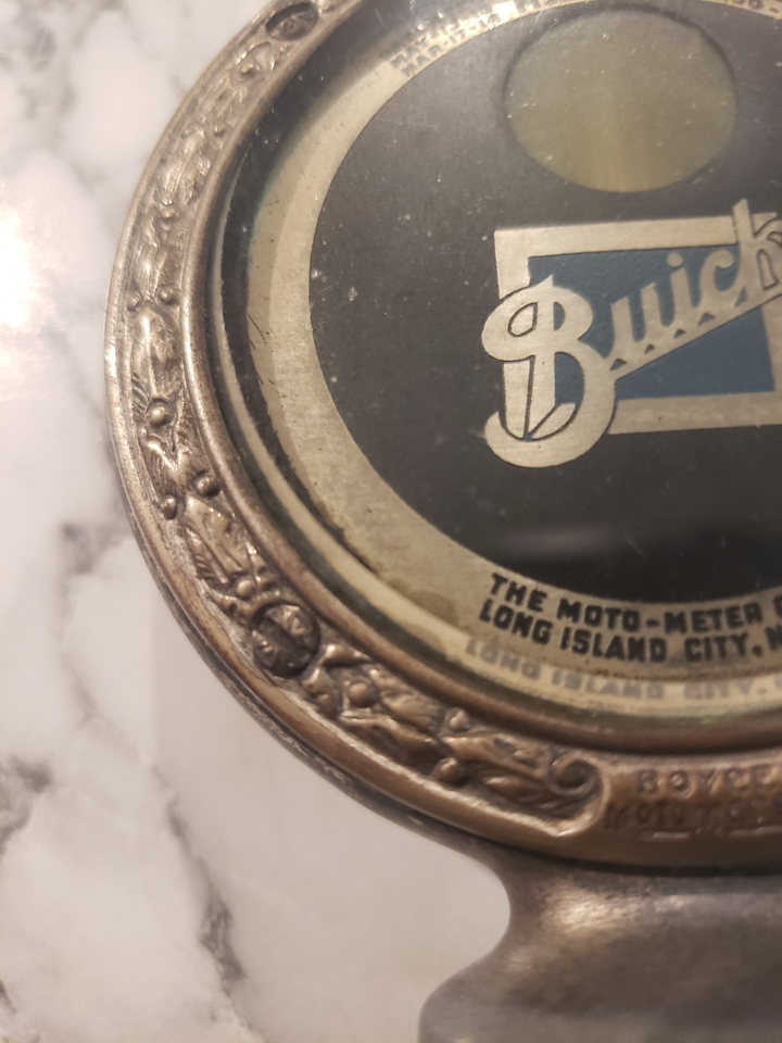 1918 Boyce Motometer Buick Emblem Logo Gas & Oil Vintage Automobile ...