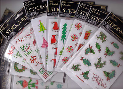 The Paper Studio Stickabilities CHRISTMAS Themed Stickers~U Choose ...