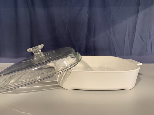 Corning Ware Microwave Browning Dish 10" MW-A-10 with PYREX Glass Lid ...