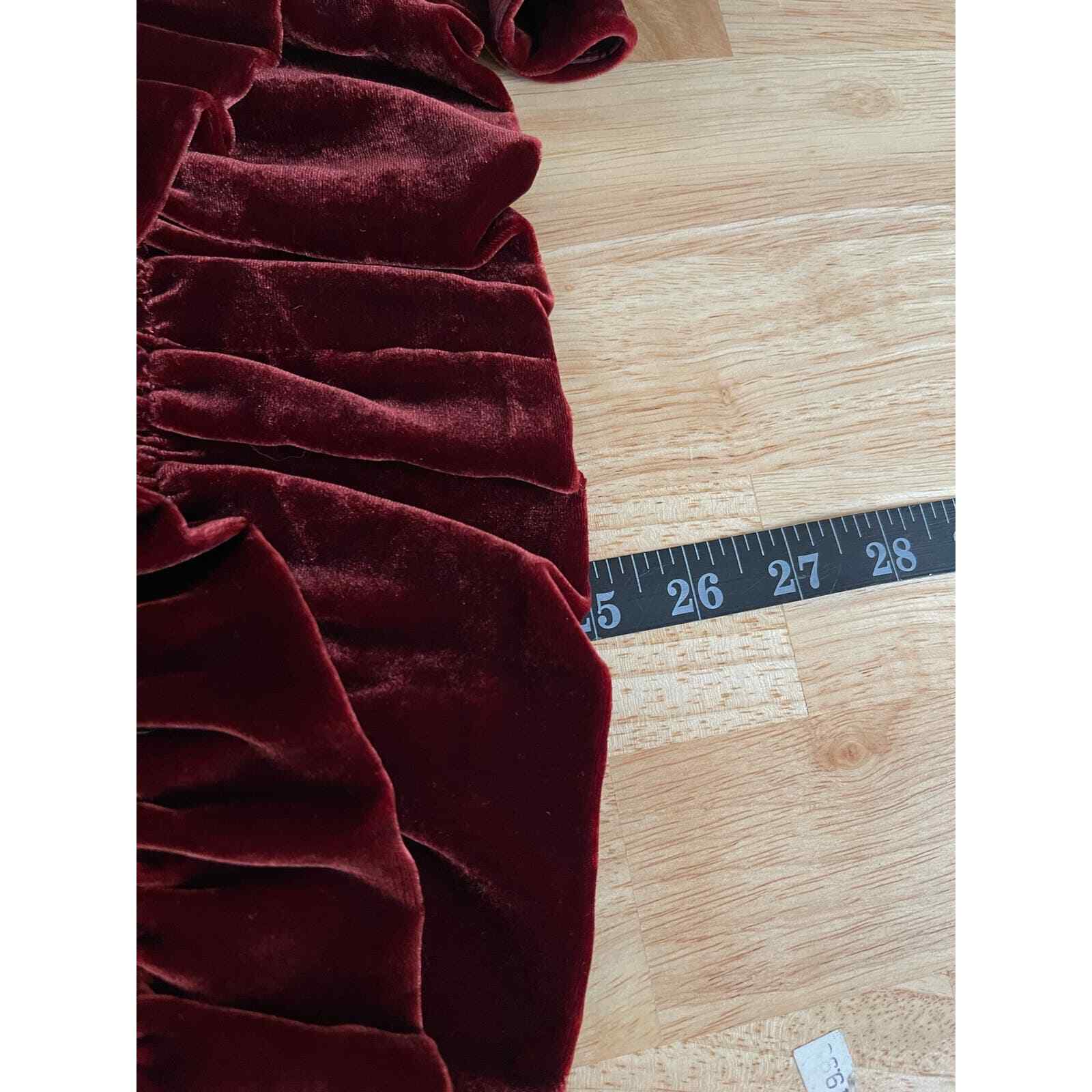 Lafayette 148 Burgundy Velvet Ruffled Trim Blazer Jac… - Gem