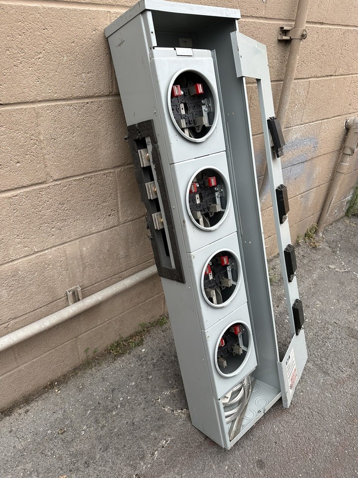 EATON 1MM412R 800A 4-Gang 1-Phase Four Meter Box | eBay