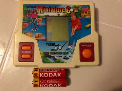 Tiger Electronic LCD Handheld Miniature Golf Game Tested with 2 AA ...