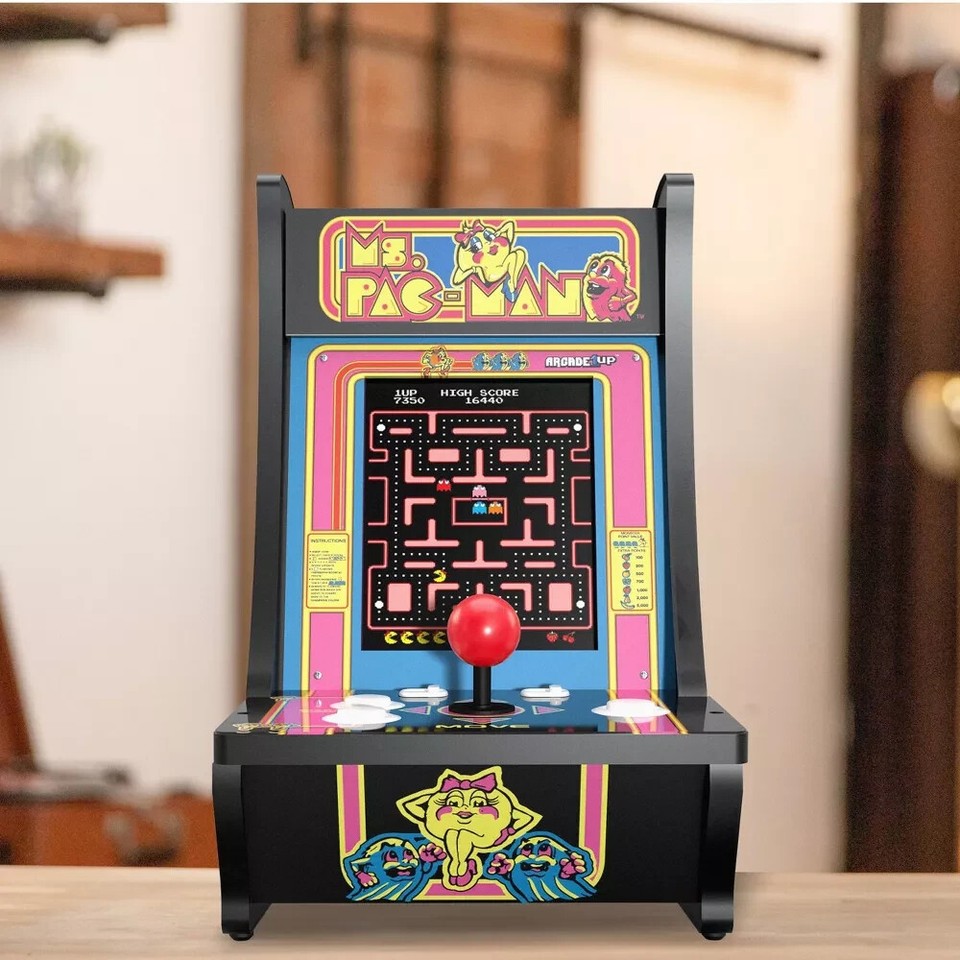 Arcade1Up Ms. Pac-Man 5-in-1 Countercade Game Arcade Machine - SHIPS ...