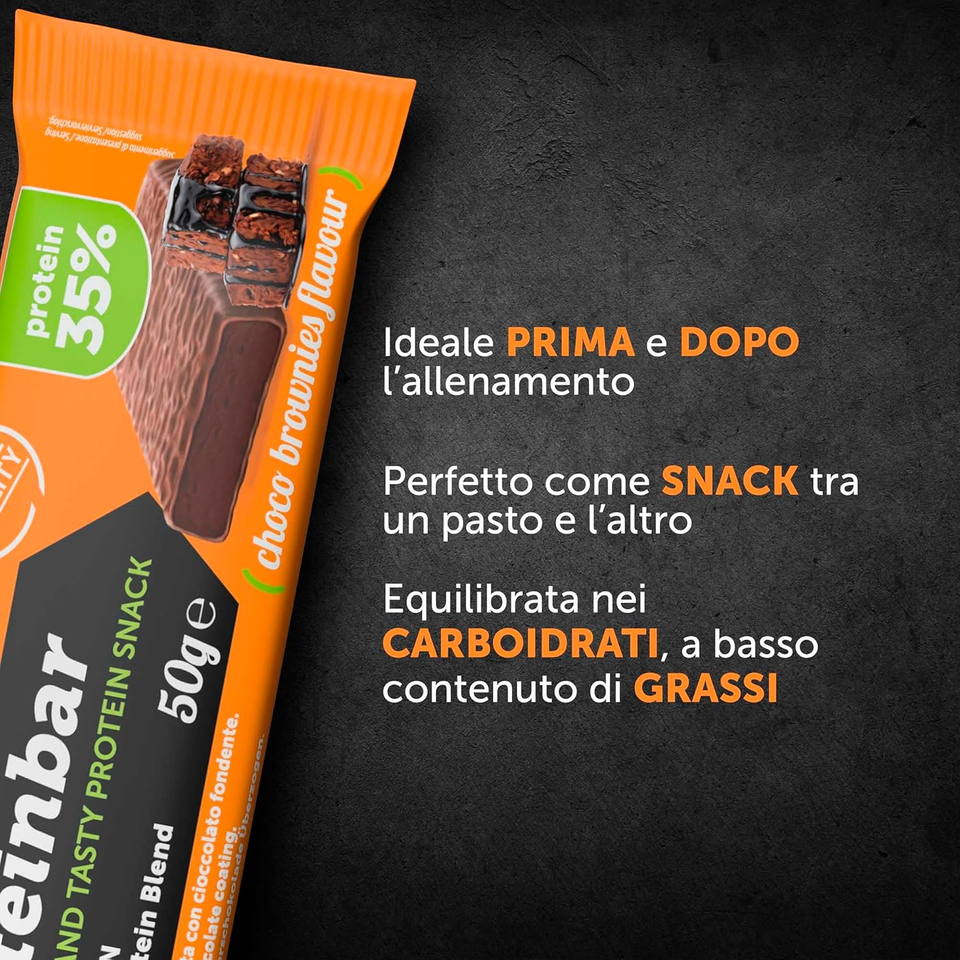 NAMEDSPORT Proteinbar, Barretta Energetica Gusto Choco Brownie Con 35% ...