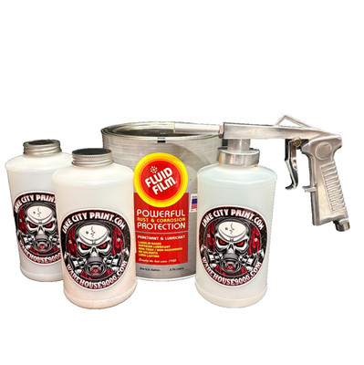 Complete Amber Fluid Film Standard Undercoating Gun Kit (3 W Quart ...