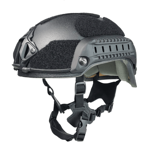 Black LWH PASGT MICH ACH Helmet 4-Point Retention Chin Strap X Harness ...