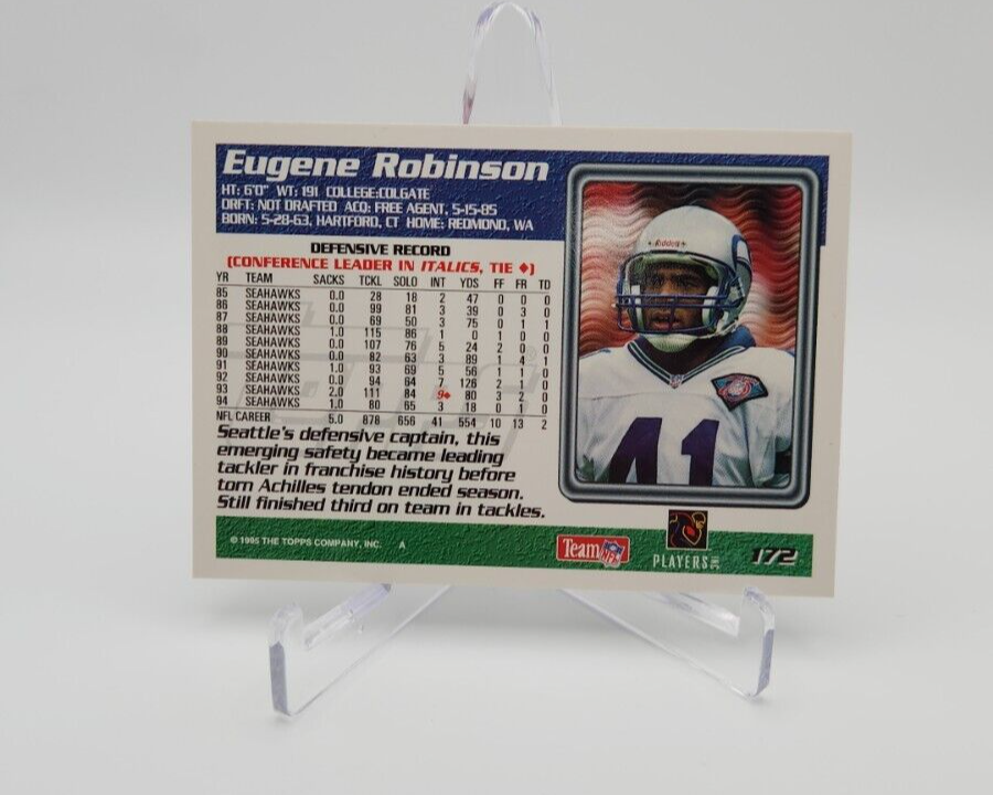 Eugene Robinson - Topps - 1995 - Seattle Seahawks - #172 | eBay