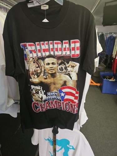 Vintage tito trinidad Puerto Rico Boxing t shirt size large | eBay