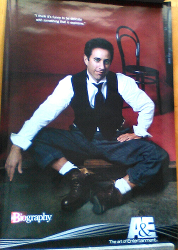 Jerry Seinfeld on A&E BIOGRAPHY 24x36 PROMO POSTER BRAND NEW | eBay